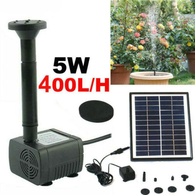 Garden Solar Power Fish 65W Solar Fountain Pump With1500mAh Battery