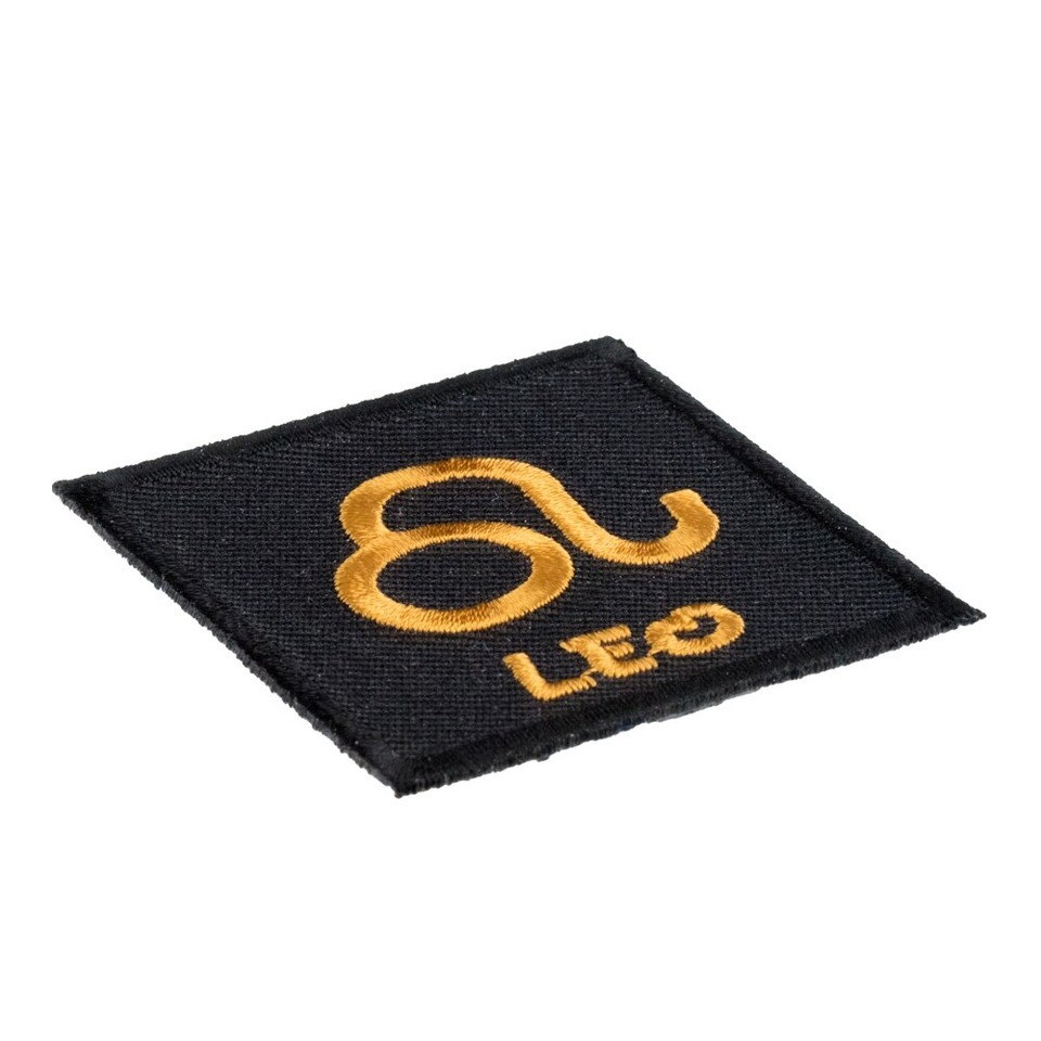 Zodiac Sign Leo Black & Gold Patch, Zodiac Patches | eBay