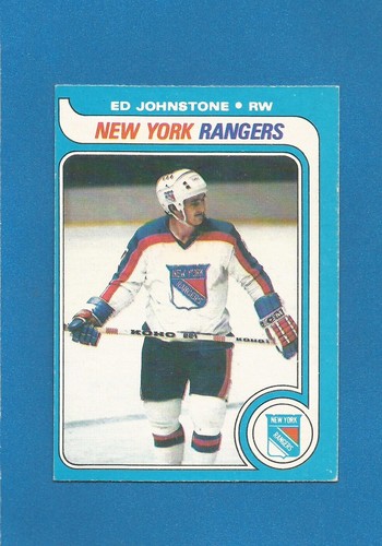 Ed Johnstone RC 1979-80 O-PEE-CHEE OPC Hockey #179 (EXMT)(OC) New York ...