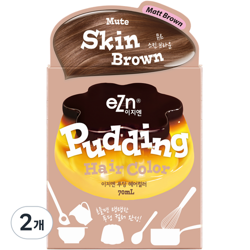 eZn Shaking Pudding Hair Dye S2, Mute Skin Brown, 2EA | eBay