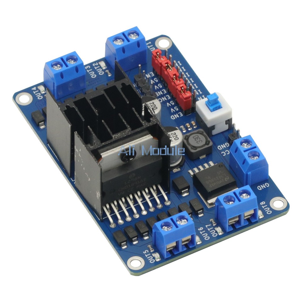 4WD L298N Motor DC Dual H-Bridge Motor Driver Controller Board Module ...