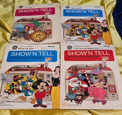 Show N' Tell Record & SlideDisney Picture Sound Programs Set of 4 | eBay
