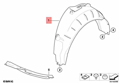 Genuine BMW E92 E93 316i 318i 320d Cover Wheel Housing Rear Right ...