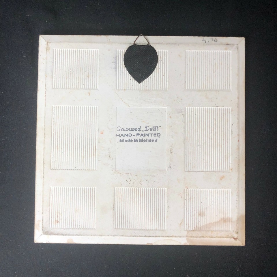 Vintage Ceramic Colored Delft Tile Hand Painted Holland | eBay