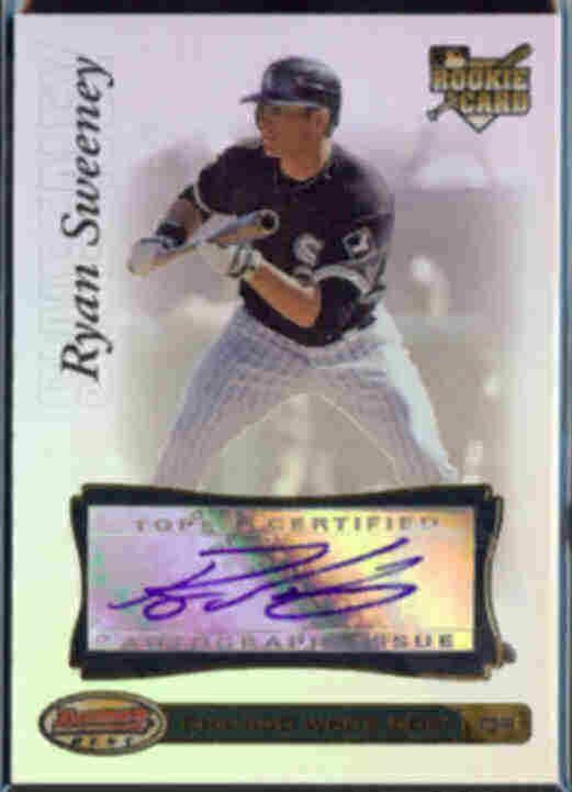 RYAN SWEENEY 2007 Bowmans Best Rookie AUTO #91. WHITE SOX | eBay