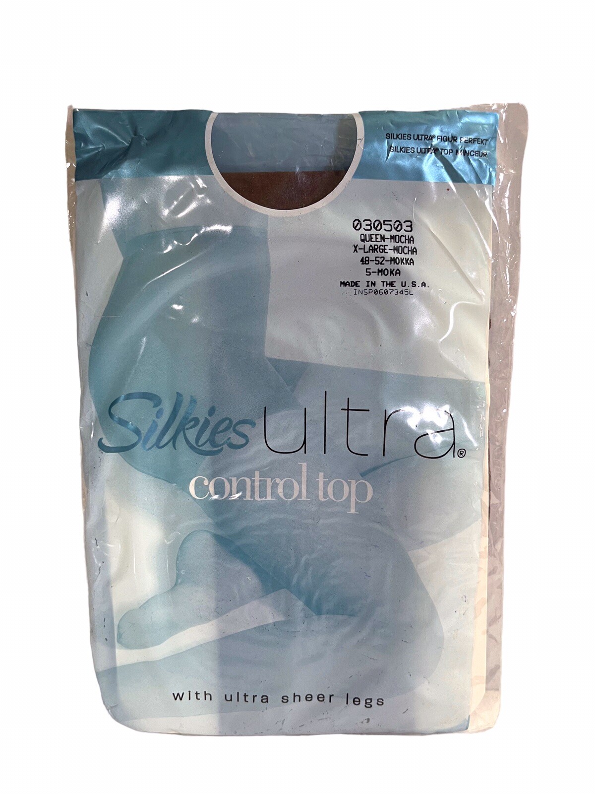 Silkies Ultra Control Top Pantyhose Ultra Sheer Leg Queen Mocha Size X ...