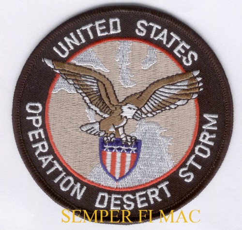 4" OPERATION DESERT STORM PATCH US AIR FORCE NAVY ARMY MARINES COAST ...