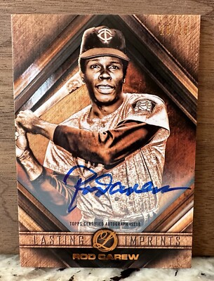 Rod Carew 2016 Topps Lasting Imprints /25 Auto HOF #LI-RC Minnesota ...