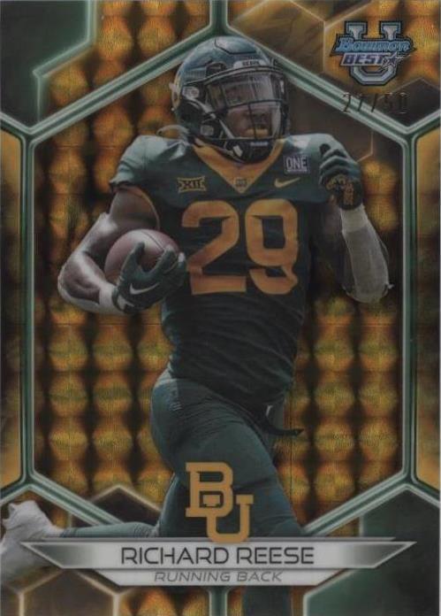 2023 Bowman's Best University - Richard Reese #38 Gold Geometric ...