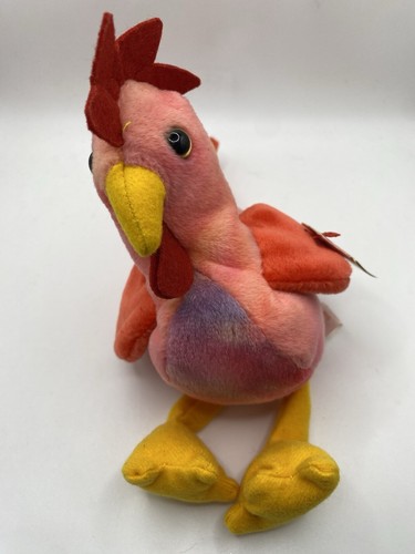 TY Strut Beanie Baby Retired 1996 Red Orange Rooster | eBay