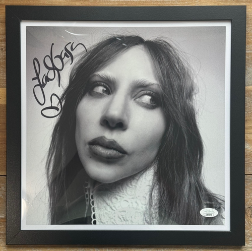 Lady Gaga Mayhem Vinyl SIGNED FRAMED 12x12 INSERT INDIE with vinyl ...