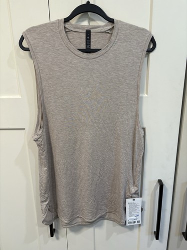 Lululemon Balancer Tank Men's Size Medium M Heathered Raw Linen HWRL ...