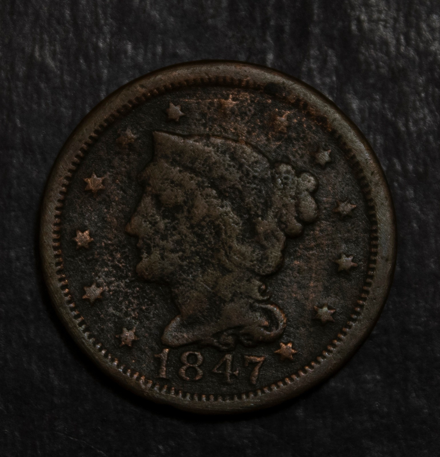 1847 Braided Hair Large Cent Lot 4144 | eBay