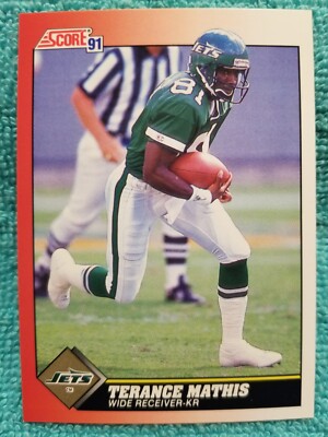 1991 SCORE TERANCE MATHIS #114 NEW YORK JETS | eBay