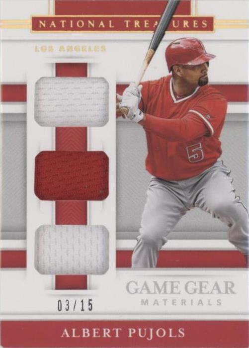 2020 Panini National Treasures - Game Gear Triple Materials Albert ...