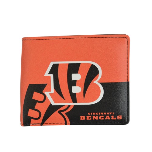 Brand New NFL Cincinnati Bengals Men Women Synthetic Leather Bi-Fold ...