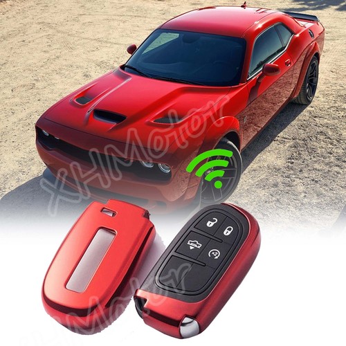 RED TPU Remote Key Cover Case Protector Fit For Dodge Challenger ...