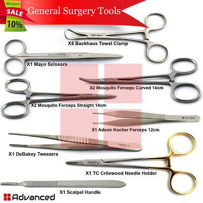 Basic Veterinary Surgery Instruments Surgical Needle Holder Suturing ...
