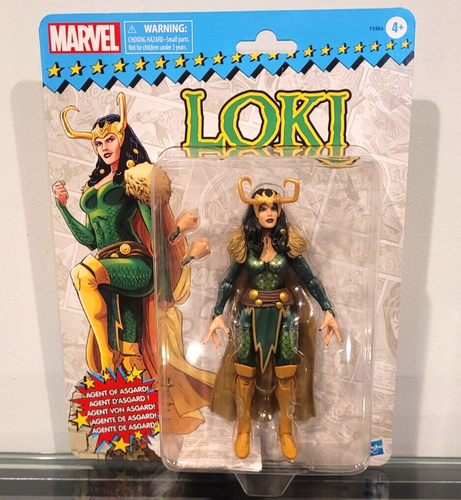 HASBRO MARVEL LEGENDS VINTAGE CARD LOKI(LOKI ODINDAUGHTER)W/EXTRA HANDS ...