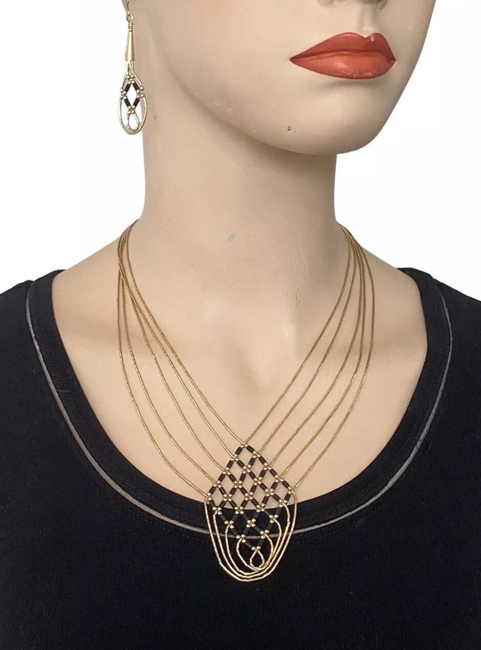 Native American Style Gold Filled Liquid Heishi Neckl… - Gem