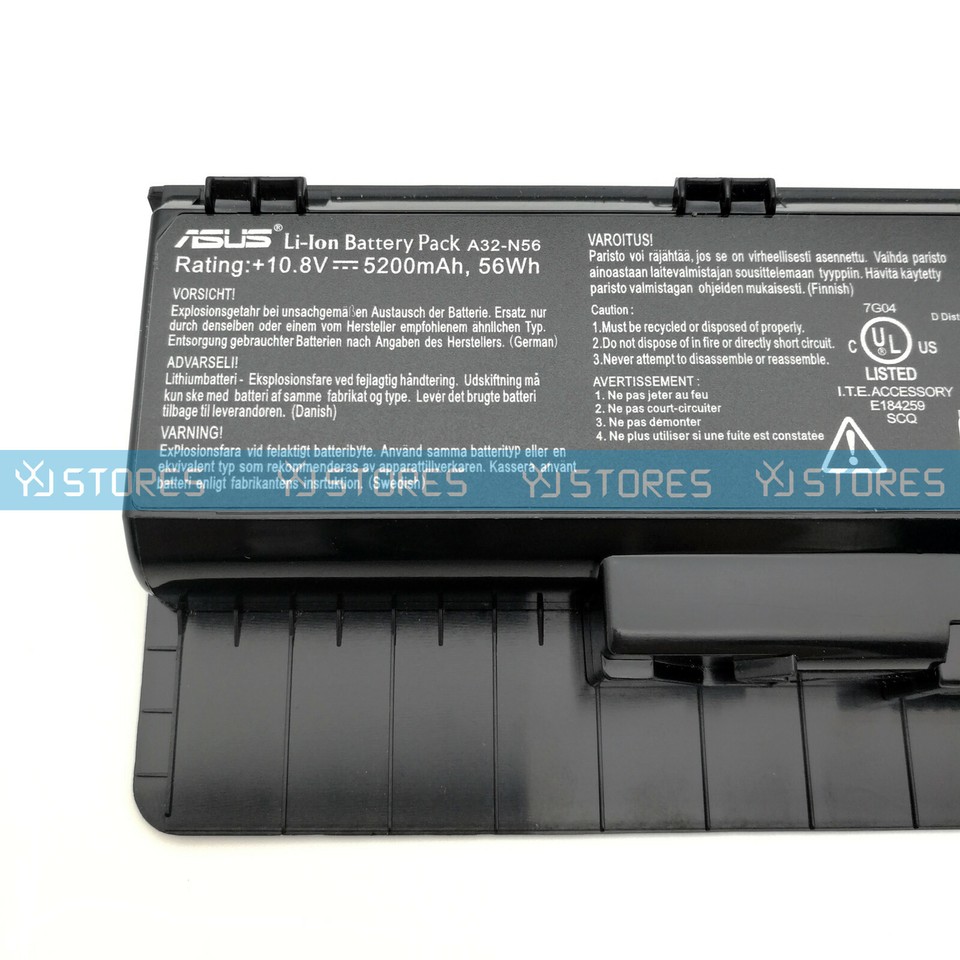 Geneuin A32-N56 OEM Battery for Asus N46VJ N46VM N56JN N56VZ N56VM ...