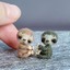 Custom extremely micro Sloth. Dollhouse miniature decor. Doll pet ...