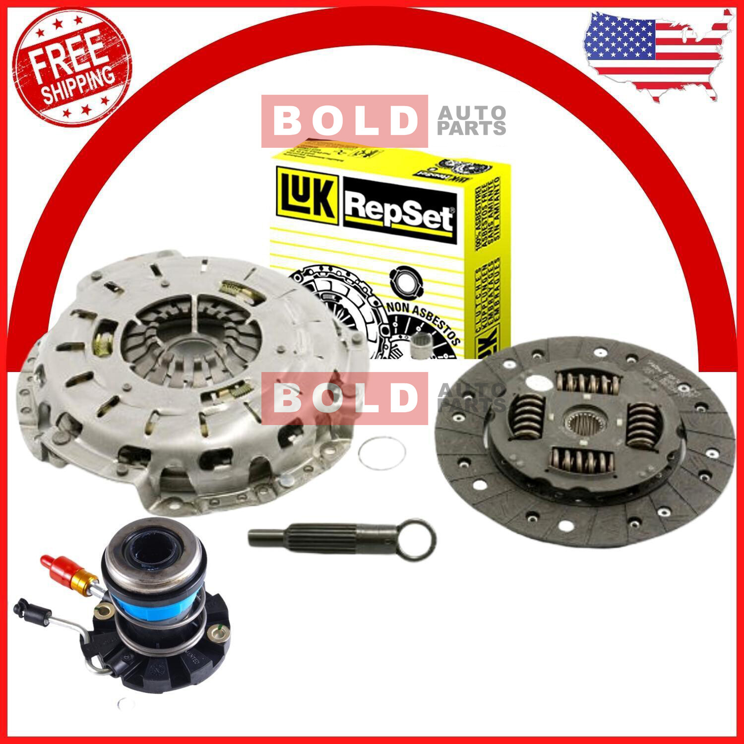LUK CLUTCH KIT+SLAVE For 95-11 MAZDA B2300 B2500 B3000 FORD RANGER 2.3L ...