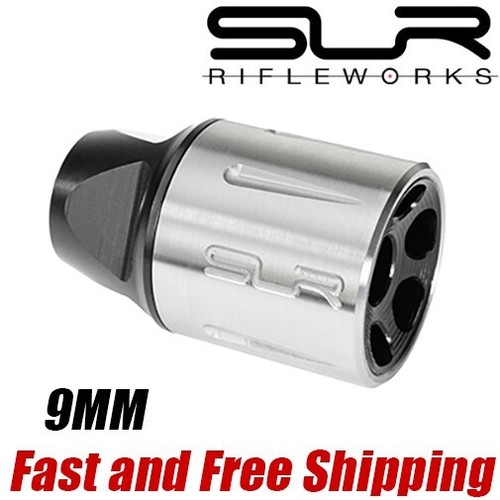 SLR Rifleworks 9mm Synergy Linear Comp w/ Titanium Sleeve - Raw Silver ...