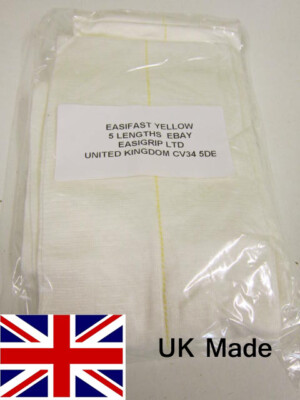 5 x Yellow Line Bandage, Similar To Tubifast One Way Stretch, UK Made ...