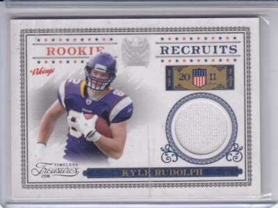 KYLE RUDOLPH 2011 Timeless Treasures Rookie Recruit Materials 237/250 ...