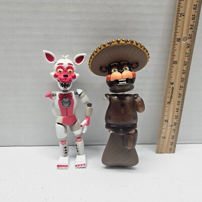 Five Nights At Freddys FUNTIME FOX & EL CHIP Funko Figures - FOR PARTS ...