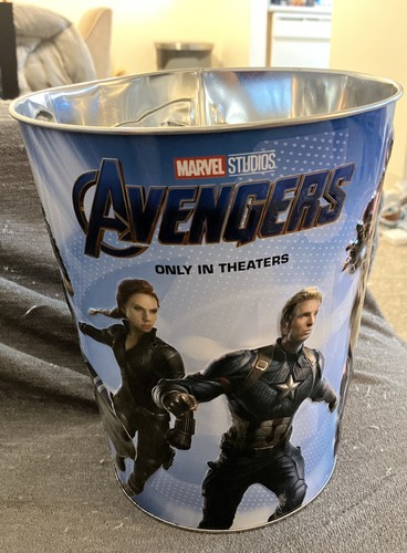 Marvel Studios Avengers End Game 2019 Popcorn Movie Theater Tin Bucket ...
