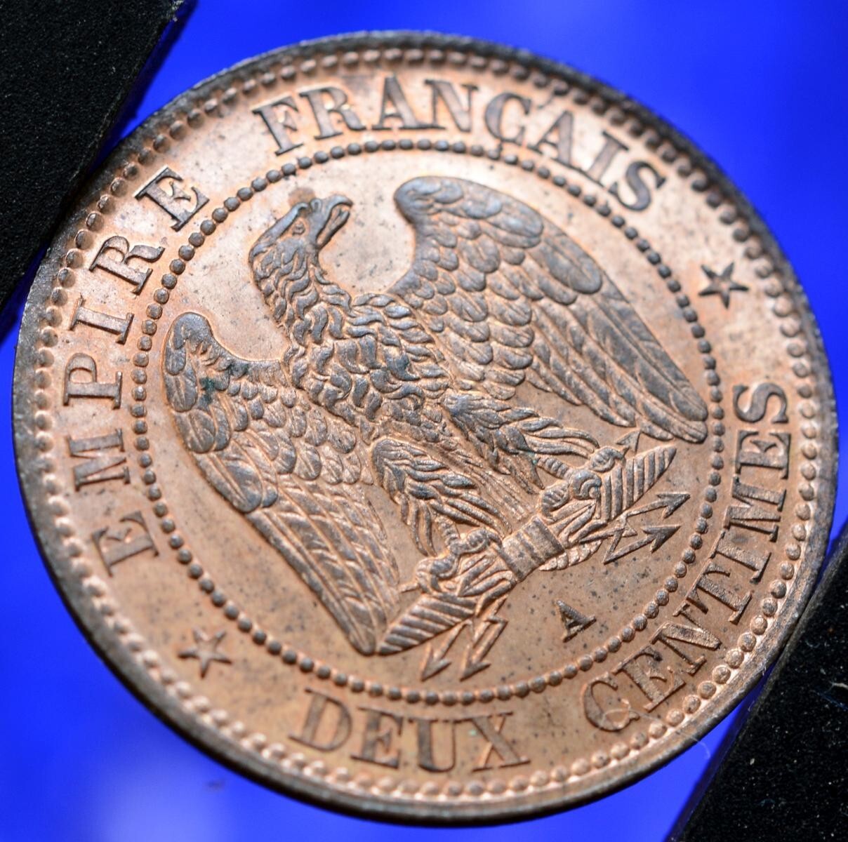 FRANCE 2 CENTS 1855 PARIS NAPOLEON III MINT GRADE FRENCH EMPIRE COIN ...