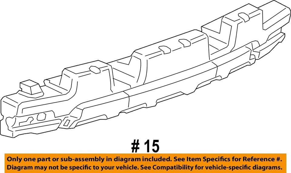 GM OEM 16-17 Equinox Rear Bumper Bumper Components-Energy Absorber ...