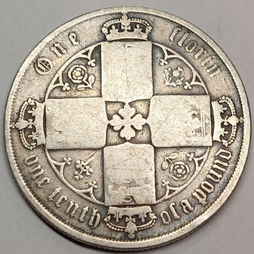 1872 Great Britain Gothic Florin | eBay