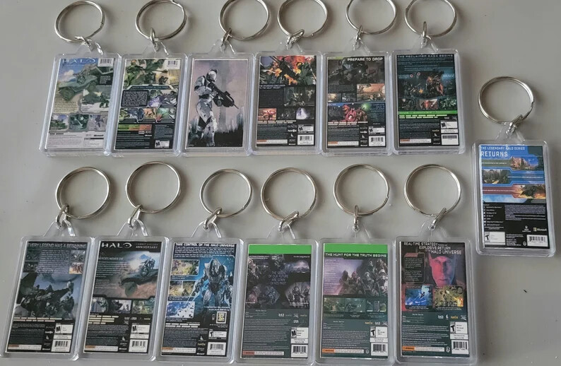 Halo Series Xbox | 360 | One | Series X Game Art Keychain Pendant ...