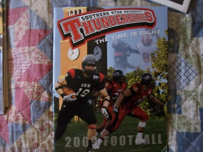 2009 SOUTHERN UTAH FOOTBALL MEDIA GUIDE Yearbook Program Press Book ...