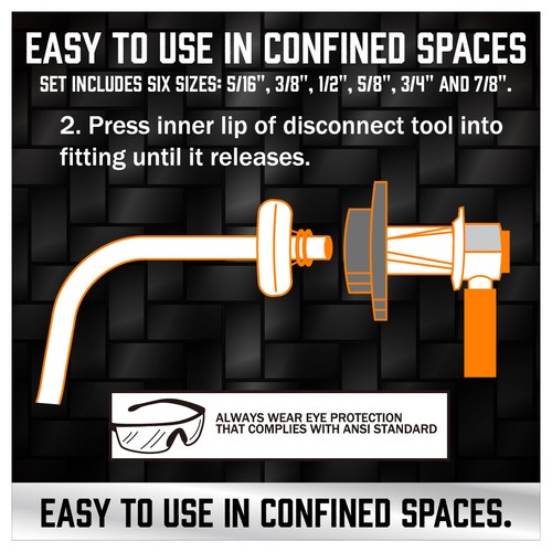 6pc Quick Disconnect Tool Set AC Fuel Line Transmission Parts GM Ford ...