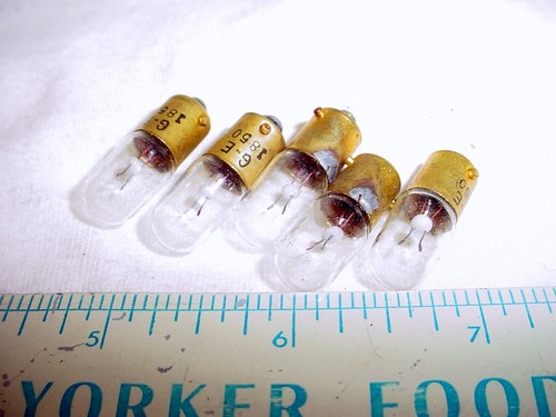 General Electric GE 1850 Ge1850 Miniature Lamps Light Bulbs 5v 0.09a ...