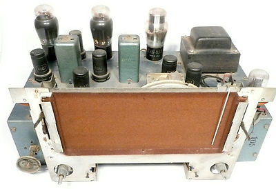vintage FARNSWORTH model BC105 TUBE RADIO: CHASSIS - tubes lite / line ...