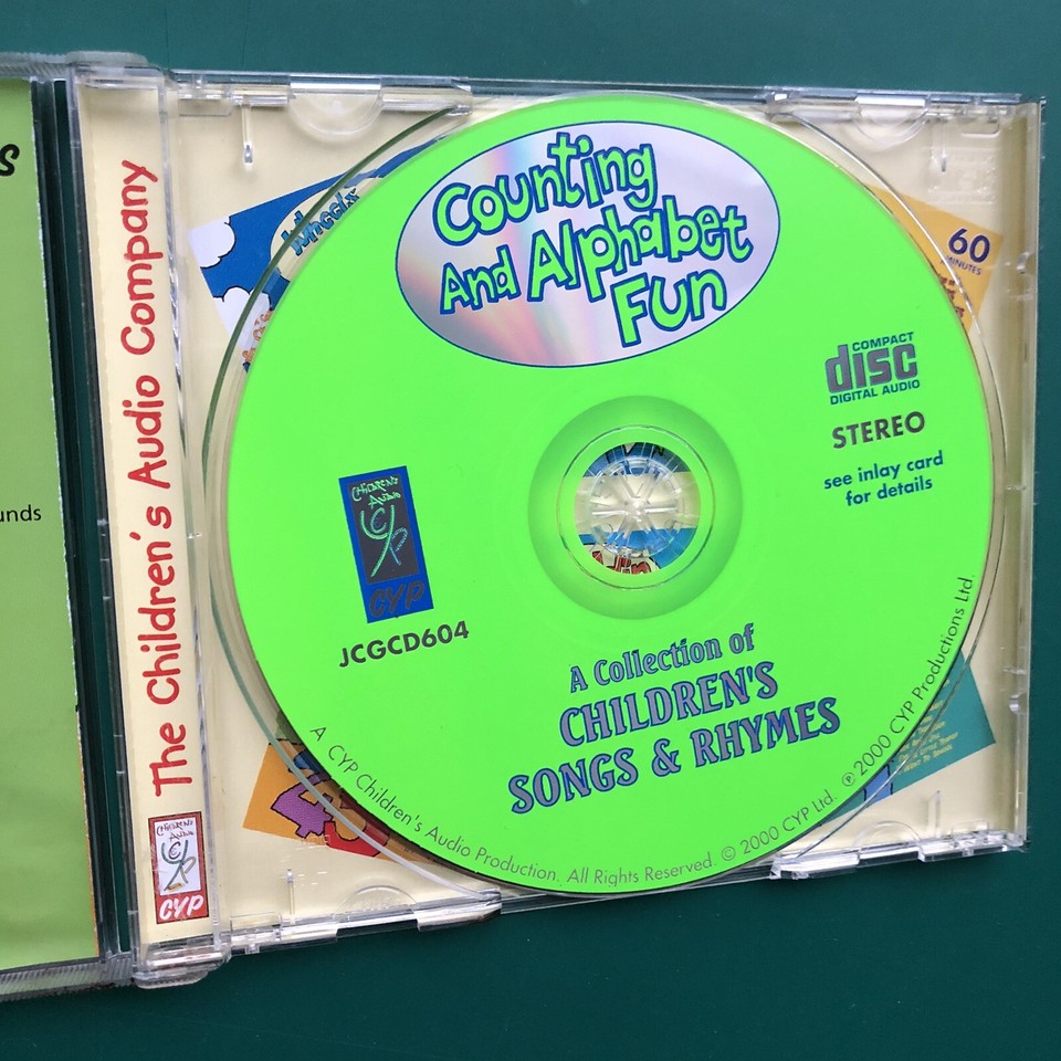 COUNTING AND ALPHABET FUN Children's Songs, Rhymes CD Early Learning ...
