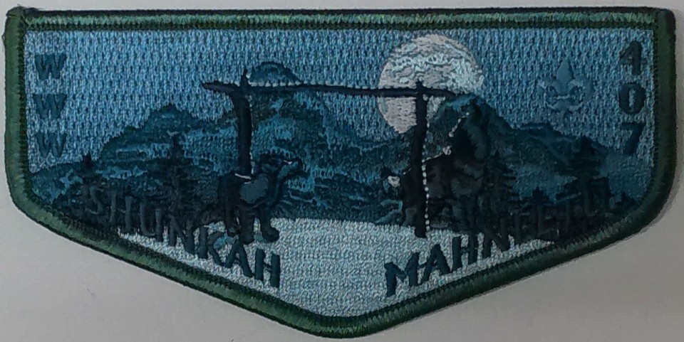 OA SHUNKAH MAHNEETU LODGE 407 BSA GRAND TETON COUNCIL PATCH 2018 NIGHT ...