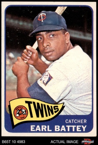 1965 Topps #490 Earl Battey Twins 6.5 - EX/MT+ | eBay
