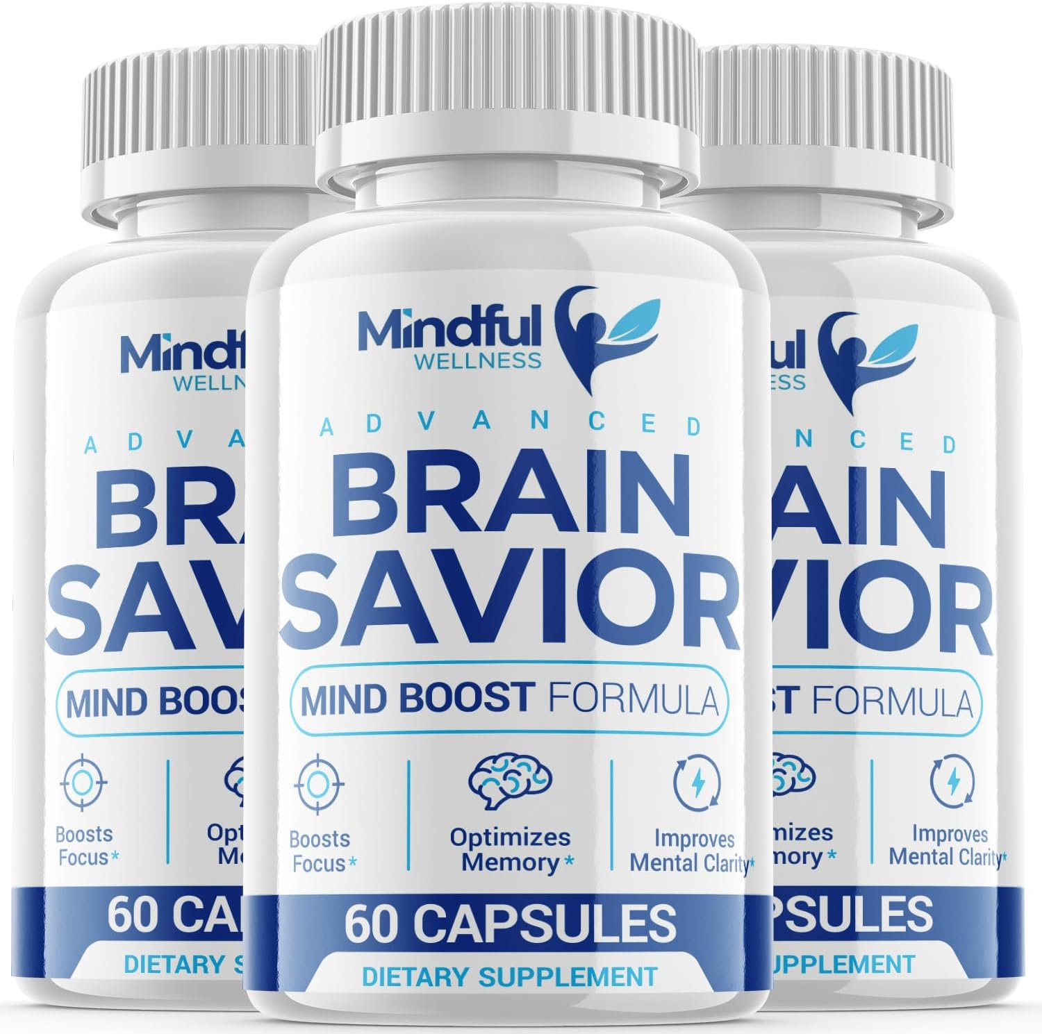 (3 Pack) Mindful Wellness Advanced Brain Savior Mind Boost Formula ...