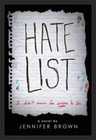 Hate List By Jennifer Brown 9780316556781| eBay