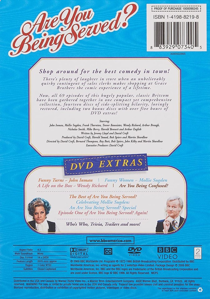 Are You Being Served? The Complete Collection (DVD) John Inman (US ...