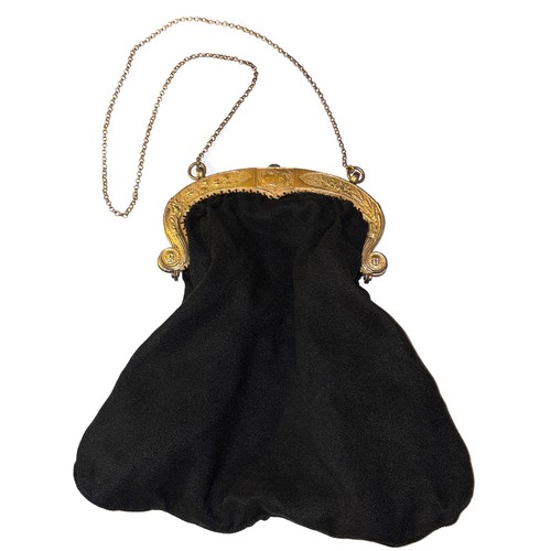 RARE Antique 1810s BAVARIAN EMPIRE STYLE PURSE 800+ Silver Frame German ...