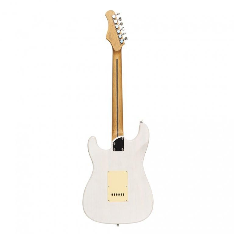 STAGG VINTAGE SERIES S-55 STRAT SSS GUITAR / SEE THRU WHITE BLONDE | eBay