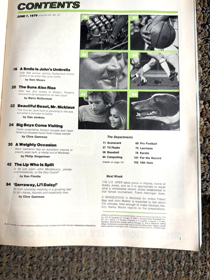 Sports Illustrated June 7, 1976 Dave Cowens Celtics and Alvan Adams ...