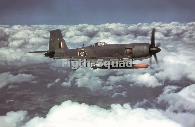 WW2 Picture Photo Blackburn Firebrand RAF British strike fighter 8529 ...